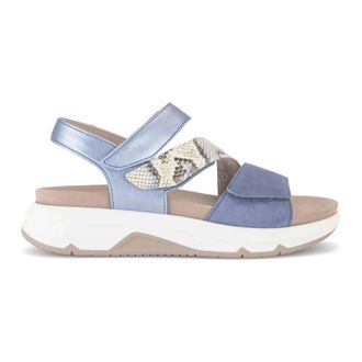 Gabor Flache Sandalen - - Shoes - Damen - Blau - 38 1/2 EU