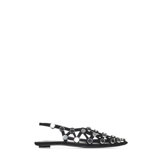 The Attico Grid Ballerinas - - Shoes - Damen - Schwarzk - 39 EU