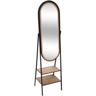Atmosphera Atmosphera - Standspiegel Mael schwarz - Metall & Holz 160x44 cm cr&eacute;ateur dint&eacute;rieur