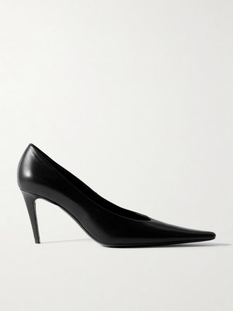 Saint Laurent Escarpins En Cuir Anne Marie - Noir