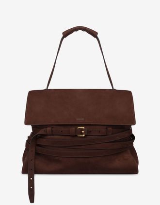 Moschino Sac Moschino Tie Me Medium - Marron