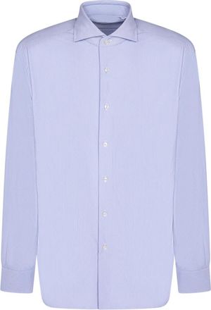 Dell'Oglio Homme, Chemises, Bleu, Taille: 4XL Col classique, bouton