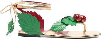 Valentino Garavani Cherry Leaf Sandals