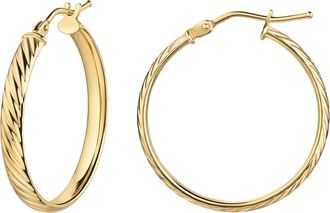 Fascination by Ellen K Creolen 375/- Gelbgold 22mm