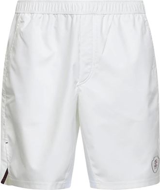 Brunello Cucinelli Homme, Shorts, Blanc, Taille: XL Nylon Bermuda Shorts