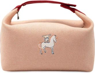 Hermès grande trousse de toilette Bride A Brac Cabriole en toile (2020-2025) - Orange