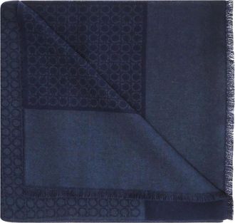 Ferragamo Homme, Accessoires, Bleu, Taille: ONE Size Gancini Scarf