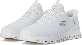 Skechers Herren Glide-Step Noxus Hands Free Slip-in Sneaker, Weiss/opulenter Garten, 45.5 EU