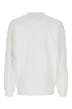 Gucci Mens White Cotton Sweatshirt Whitemix Exterior: Felpe