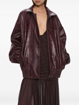 CHRISTOPHER ESBER Devon Bomberjacke aus Leder - Rot