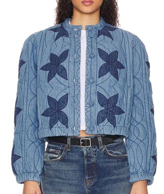 Mother The Rough Puff Denim Jacket Size XS