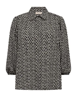 Freequent Druckbluse FQADNEY-SHIRT gemustert mit 3/4- Ballon&auml;rmel