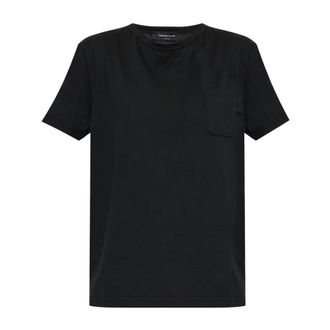 Fabiana Filippi T-Shirt Mit Tasche - - Tops - Damen - Schwarzk - 2XS