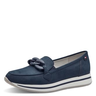 s.Oliver Damen Slipper Plateau Bequem, Blau (Navy), 38 EU