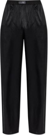 Maison Margiela Homme, V&ecirc;tements de nuit et de d&eacute;tente, Noir, Taille: XS Pantalon de lingerie en soie