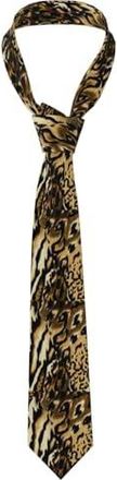 Generic Cravate Pour Hommes Motif Peau De L&eacute;opard Confortable Tie R&eacute;glable Cravate Pour &Eacute;v&eacute;nements Mariage L&Eacute;cole
