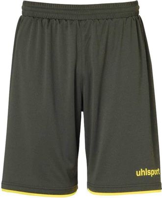 Uhlsport Herren Club Shorts, Dark Olive/Fluo gelb, XL