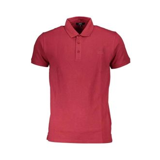 Cavalli Homme, Tops, Rouge, Taille: 2XL Polo Coupe Classique Manches Courtes