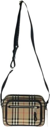 Burberry unisex, Pre-owned, Beige, Taille: ONE Size Sac bandouli&egrave;re en tissu Pre-owned