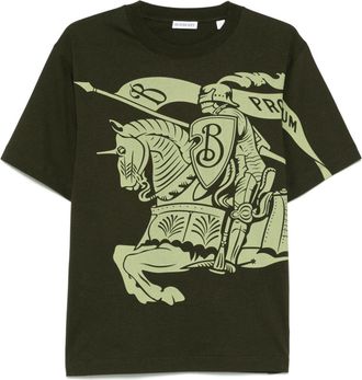 Burberry t-shirt à motif Equestrian Knight - Vert