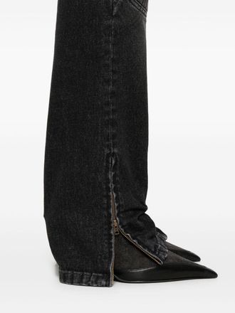 Jean Paul Gaultier Padded Panels Denim Jeans - Black