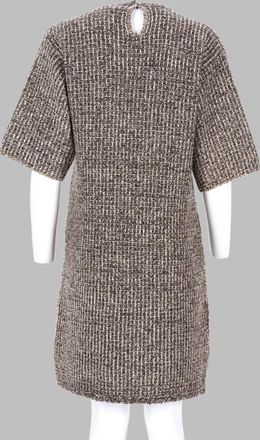 Fabiana Filippi Tweed Wool Blend Dress - Brown
