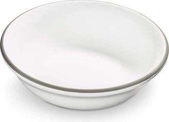 Gmundner Keramik M&uuml;slischale klein F&uuml;llmenge : 0.2 Liter Grauer Rand Geschirr, handgemacht in &Ouml;sterreich