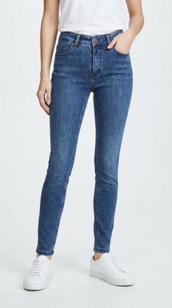 MAC Broeken Skinny-fit-Jeans MAC, Damen, Gr. 40, L&auml;nge 30, sporty dunkelblau, Denim/Jeans, Obermaterial: 82% Baumwolle, 9% Polyester, 5% Elastomultiester, 4% Elas