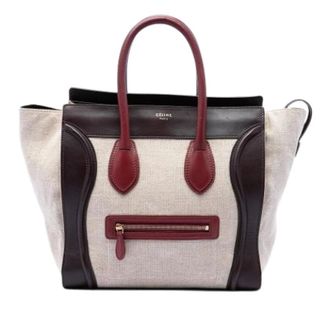 Celine Sac &agrave; main Micro Luggage doccasion - Femme - Pre-owned - Beige - Taille: ONE Size