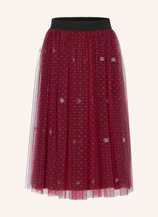 Dolce & Gabbana T&uuml;llrock rot