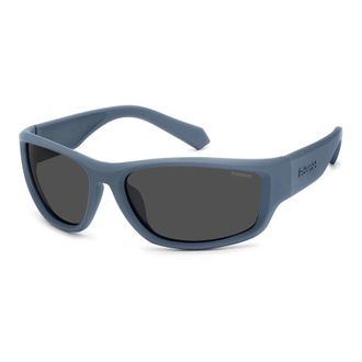 Polaroid Matte Blue/ Grey Polarized Sonnenbrille - - Accessories - Herren - Blau - 62 MM