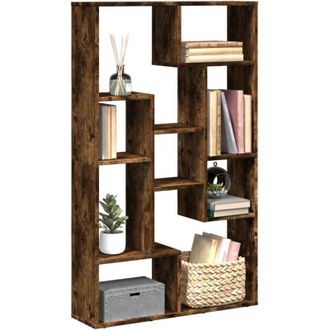 vidaXL Biblioth&egrave;que ch&ecirc;ne fum&eacute; 72x20x120 cm bois ding&eacute;nierie Vidaxl