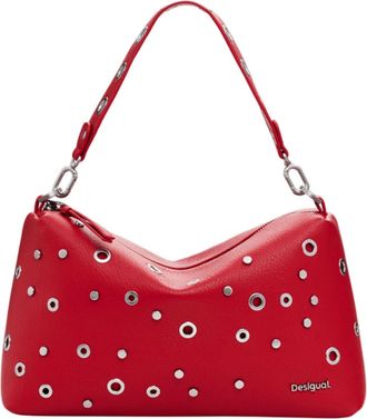 Desigual Rebel Bergamo Shoulder Bag Clavel Red