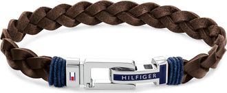Tommy Hilfiger Jewelry Geflochtenes Lederarmband f&uuml;r Herren Braune Farbe - 2790309