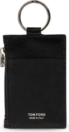 Tom Ford Homme, Accessoires, Noir, Taille: ONE Size Porte-cartes avec porte-cl&eacute;s