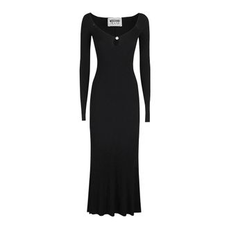 Moschino Stretch Viscose Fashion Top - - Dresses - Damen - Schwarzk - XS