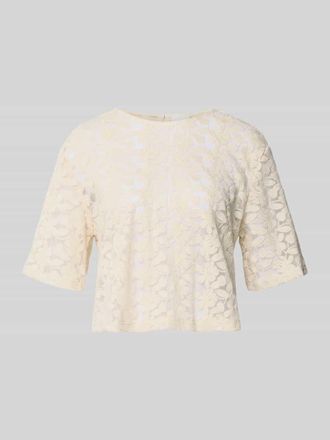 Jake*s Semitransparentes Blusenshirt mit Rundhalsausschnitt