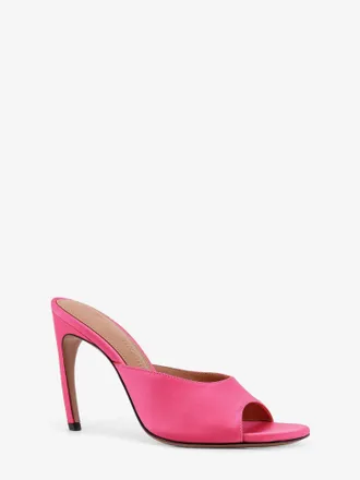 The Attico Womens Betta Satin Sandals Pink