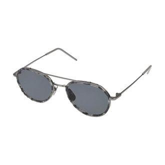 Thom Browne unisex, Accessoires, Gris, Taille: 51 MM Lunettes de soleil Aviateur en Ac&eacute;tate et Titane