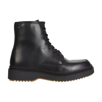 Tommy Hilfiger Premium Schn&uuml;rstiefel mit Stollenprofil - - Shoes - Herren - Schwarzk - 41 EU