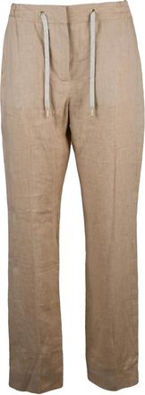 Eleventy Femme, Pantalons, Beige, Taille: 40 FR Pantalon Chino