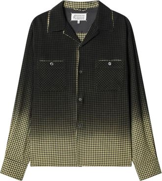 Maison Margiela Femme, Blouses et Chemises, Multicolore, Taille: 40 FR Gradient Check Shirt