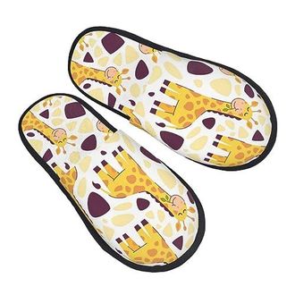 Generic Girafe Mignonne Homme Femme Pantoufles L&eacute;g&egrave;res Chaussures De Maison Confortable Chaussons Pour Automne Maison Hiver M