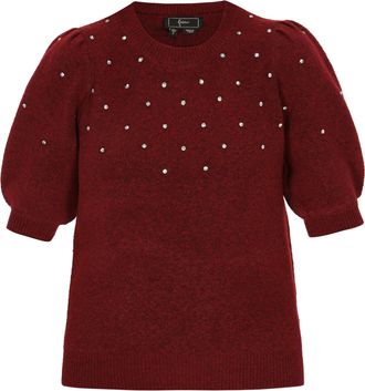 Faina Pullover Frauen Weinrot