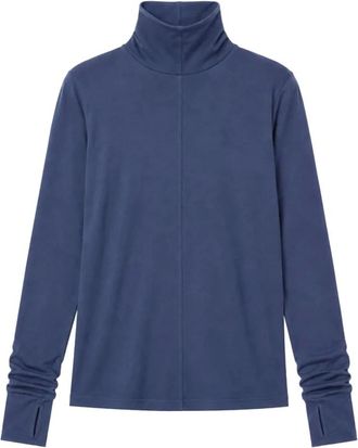 Thom Krom Col roul&eacute; W TS 627 - Femme - Pulls - Bleu - Taille: 40 FR