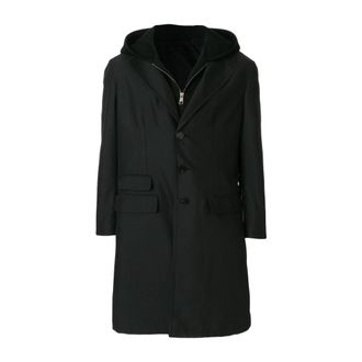 Neil Barrett Schwarzer Klassischer Mantel - - Coats - Herren - Schwarzk - M