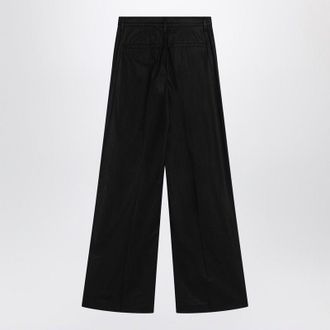 Department Five Breite schwarze Baumwollhose