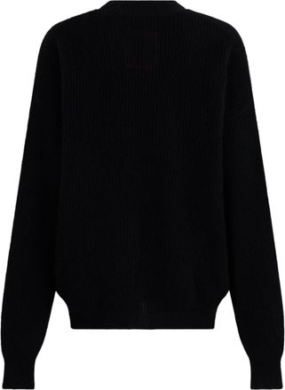 Uma Wang Womens Oversized Cashmere Sweater Black