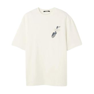 Jacquemus Pelle T-Shirt - - Tops - Herren - Beige - L