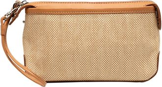 Burberry Clutches - Canvas Wristlet Clutch - Gr. unisize - in Braun - f&uuml;r Damen